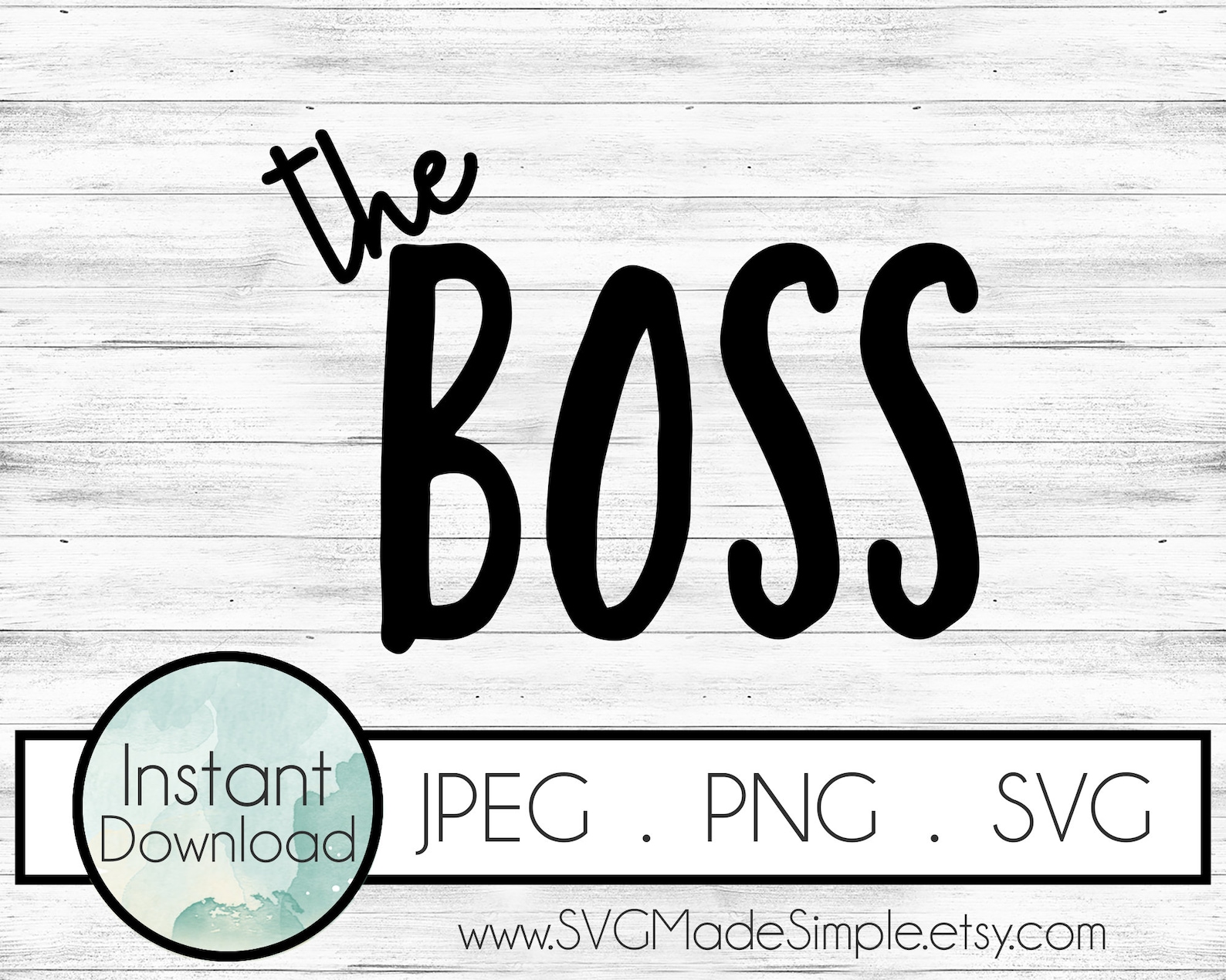 The Boss Svgs for Commercial Use and Instant Downloadmommy - Etsy
