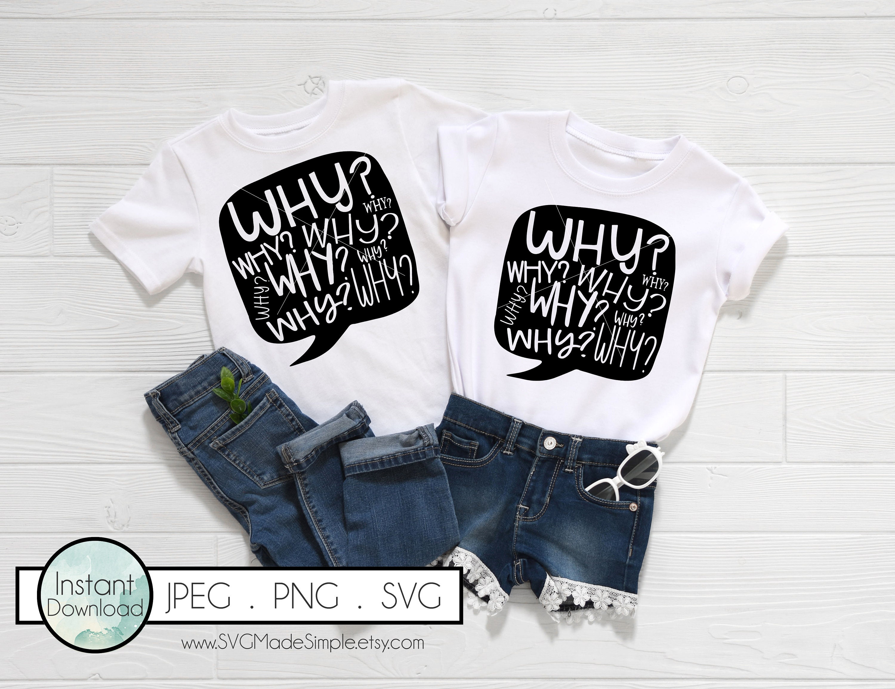 Why Why Why SVG for Commercial Use and Instant - Etsy