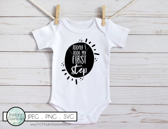 First Step SVG for Commercial Usebaby SVG Cut Files for | Etsy