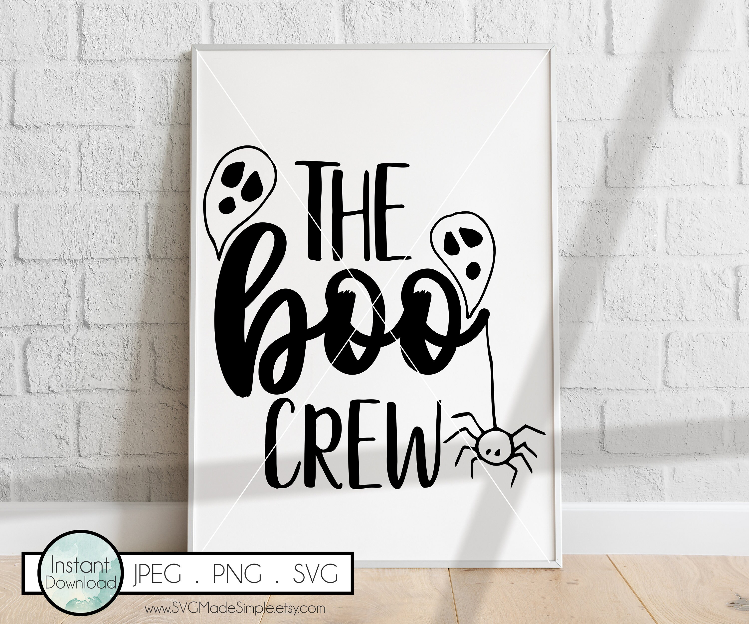 The Boo Crew SVG for Commercial Use and Instant Download | Etsy