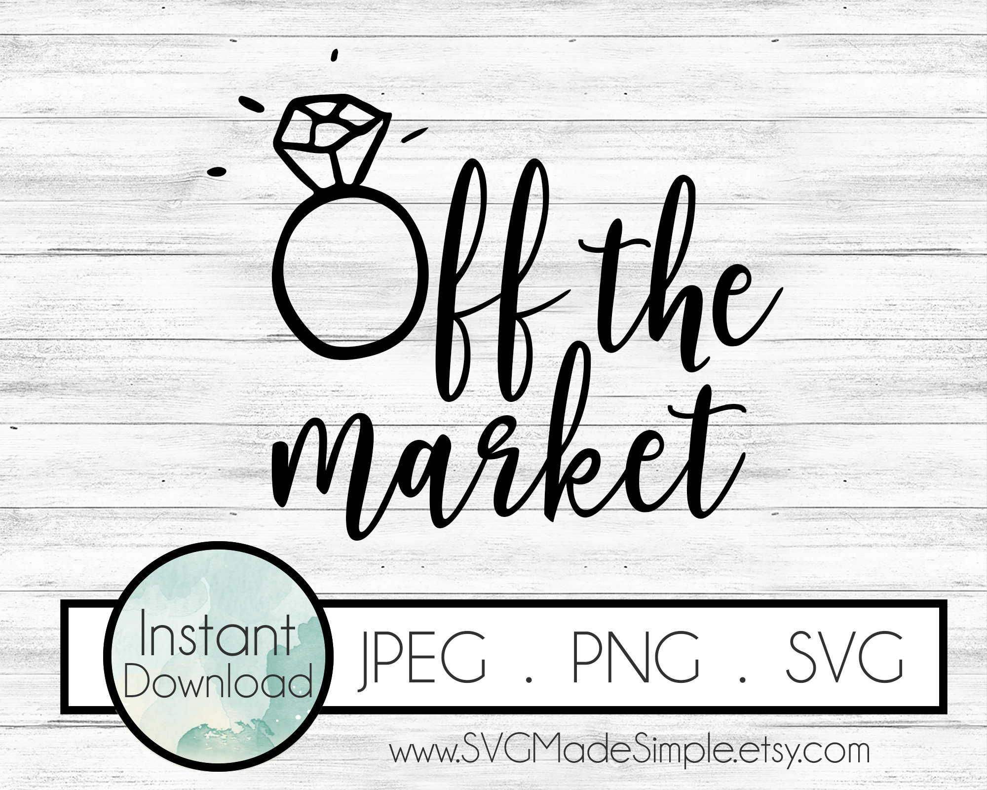 Off the Market SVG for Commercial Use and Instant Download - Etsy