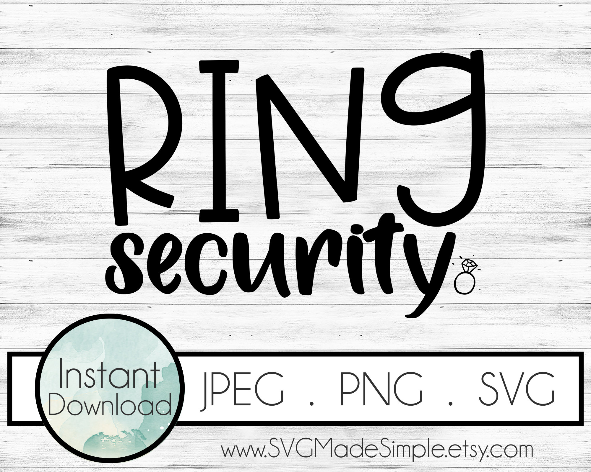 Ring Security SVG for Commercial Use and Instant Download | Etsy