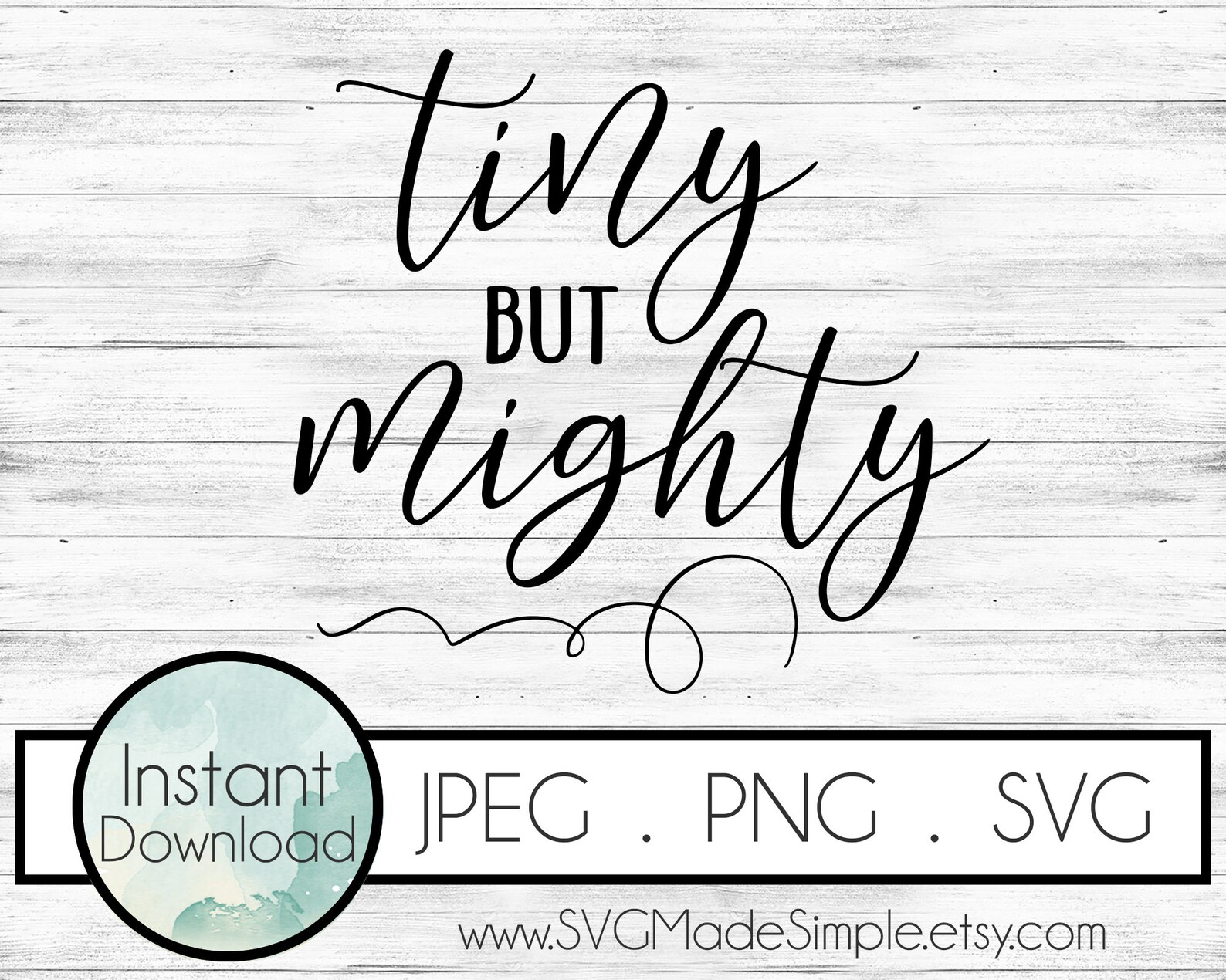 Tiny but Mighty SVG for Commercial Use and Instant Download - Etsy