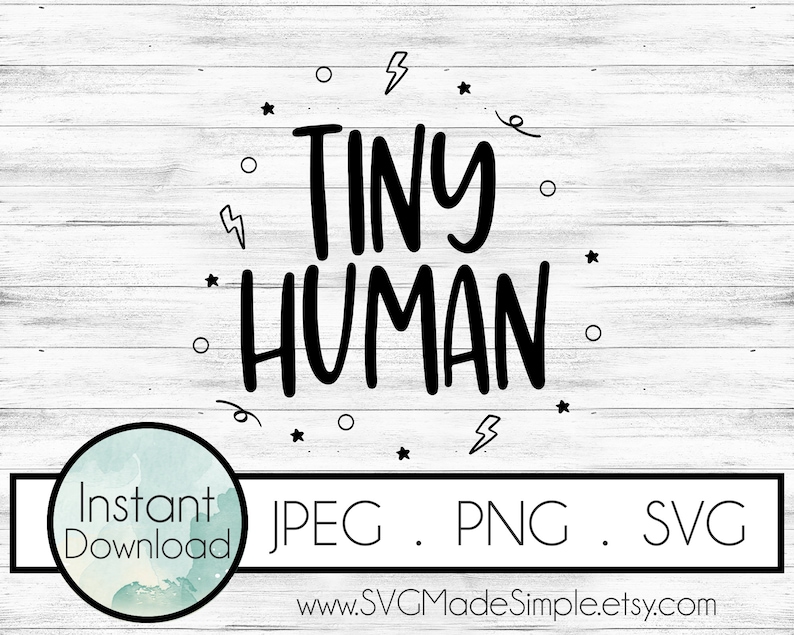 Tiny Human SVG for Commercial Use and Instant Download Baby | Etsy