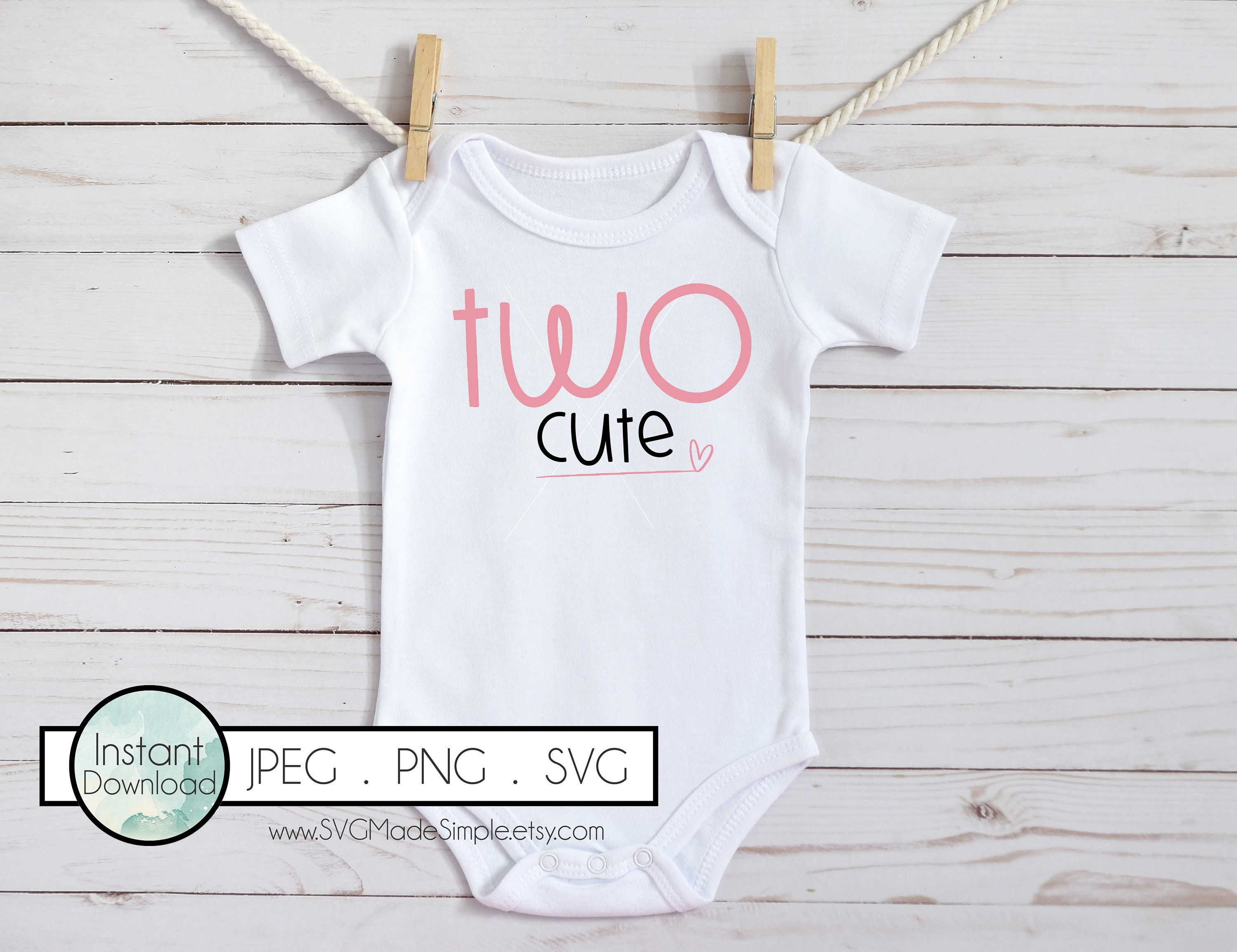 Two Cute SVG for Commercial Use and Instant Download Baby SVG - Etsy