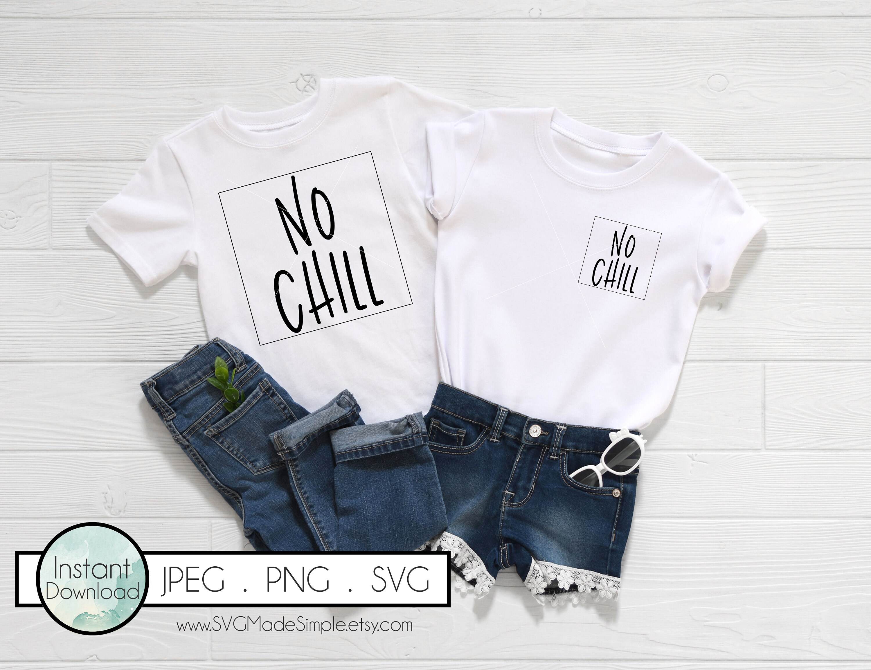 No Chill SVG for Commercial Use and Instant Downloadbaby SVG | Etsy