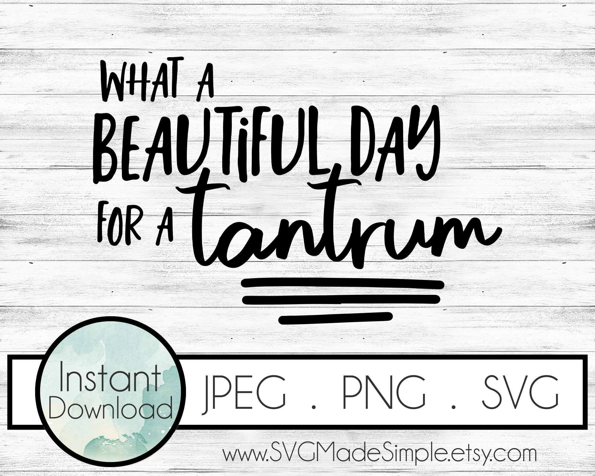 Tantrum SVG for Commercial Use and Instant Download Baby SVG - Etsy