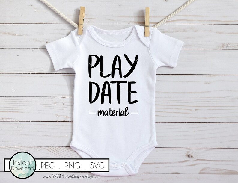 Play Date Material SVG for Commercial Use and Instant - Etsy