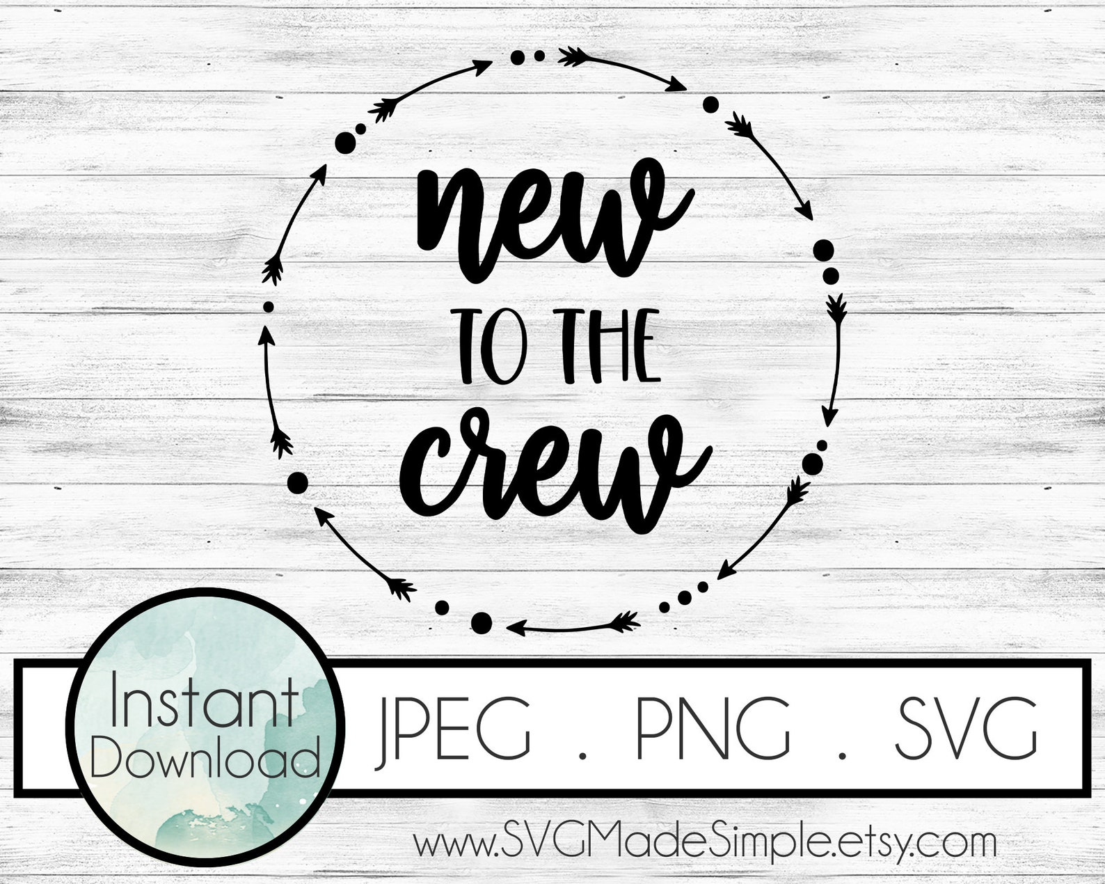 New to the Crew SVG for Commercial Use and Instant Download - Etsy