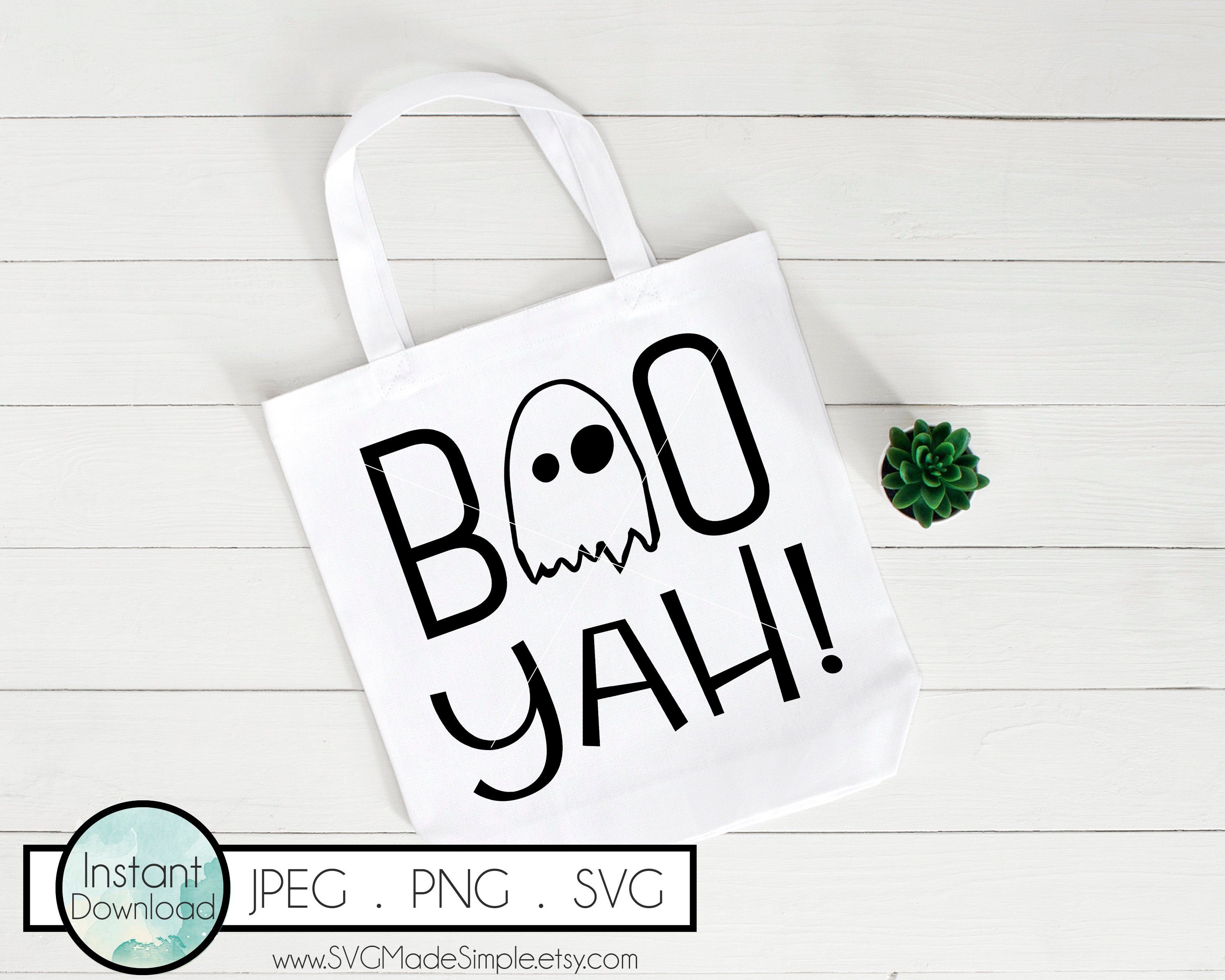 Boo Yah SVG for Commercial Use and Instant Download - Etsy