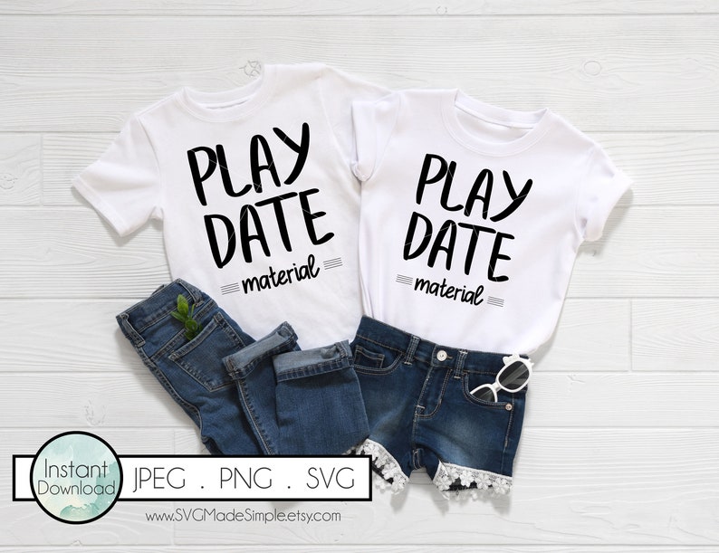 Play Date Material SVG for Commercial Use and Instant - Etsy