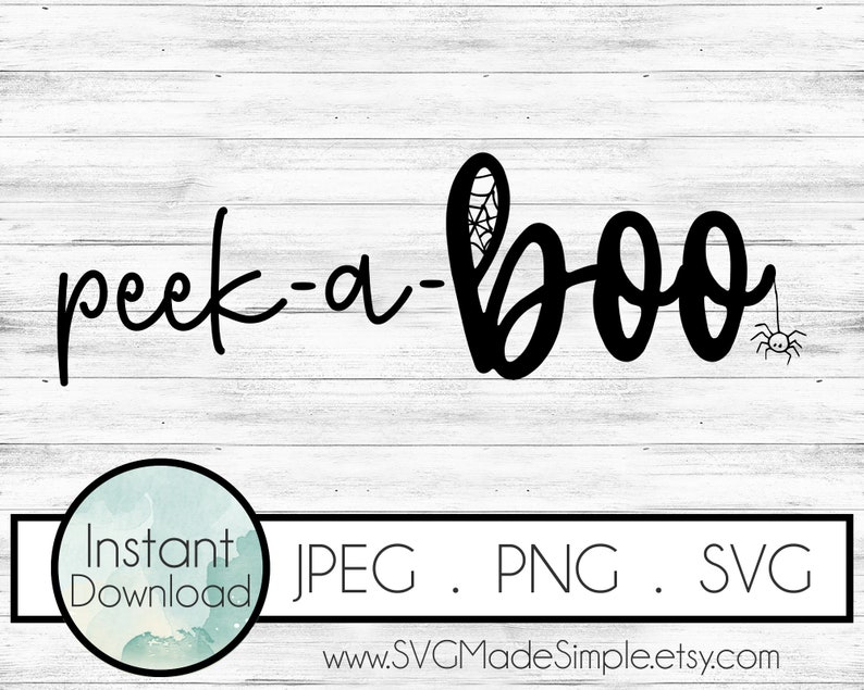 Peek-a-boo SVG for Commercial Use and Instant Download - Etsy