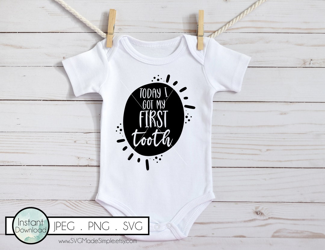 First Tooth SVG for Commercial Use,baby SVG Cut Files for Cricut ...