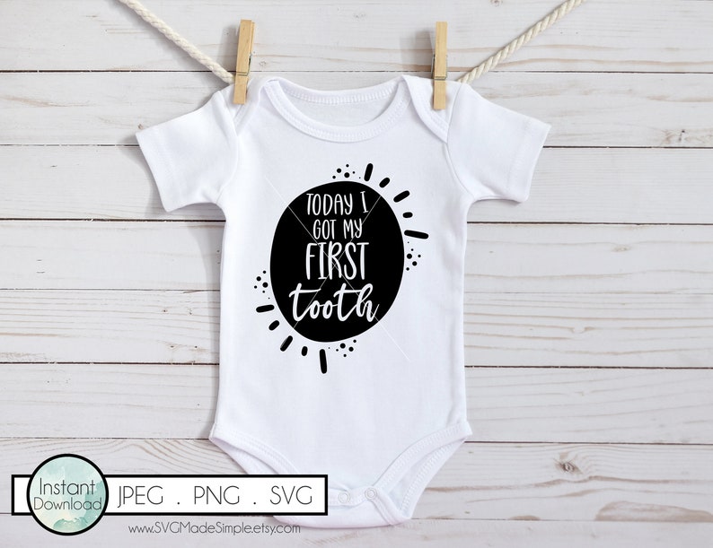 First Tooth SVG for Commercial Usebaby SVG Cut Files for | Etsy