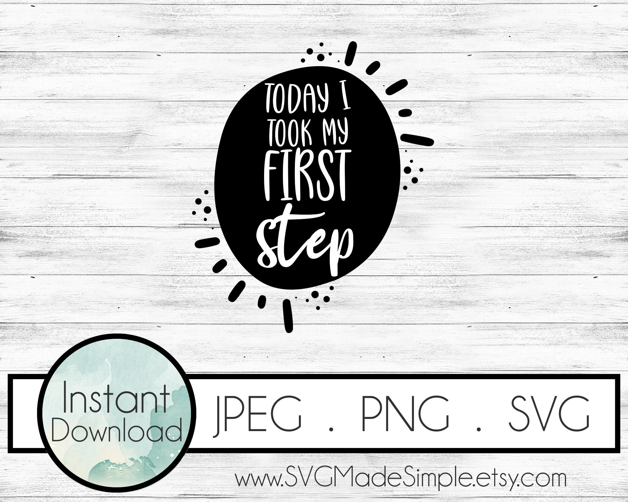First Step SVG for Commercial Usebaby SVG Cut Files for - Etsy UK