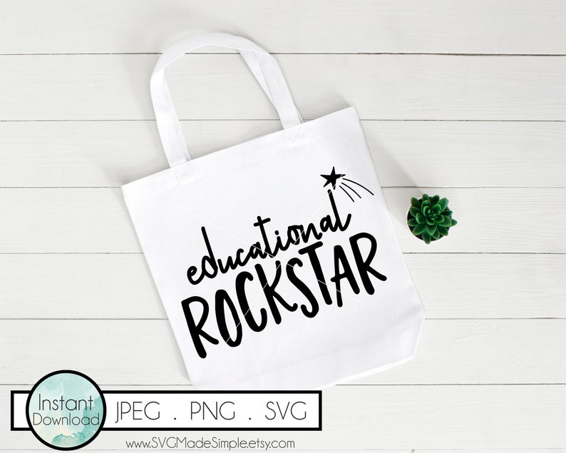 Educational ROCKSTAR SVG for Commercial Use and Instant - Etsy