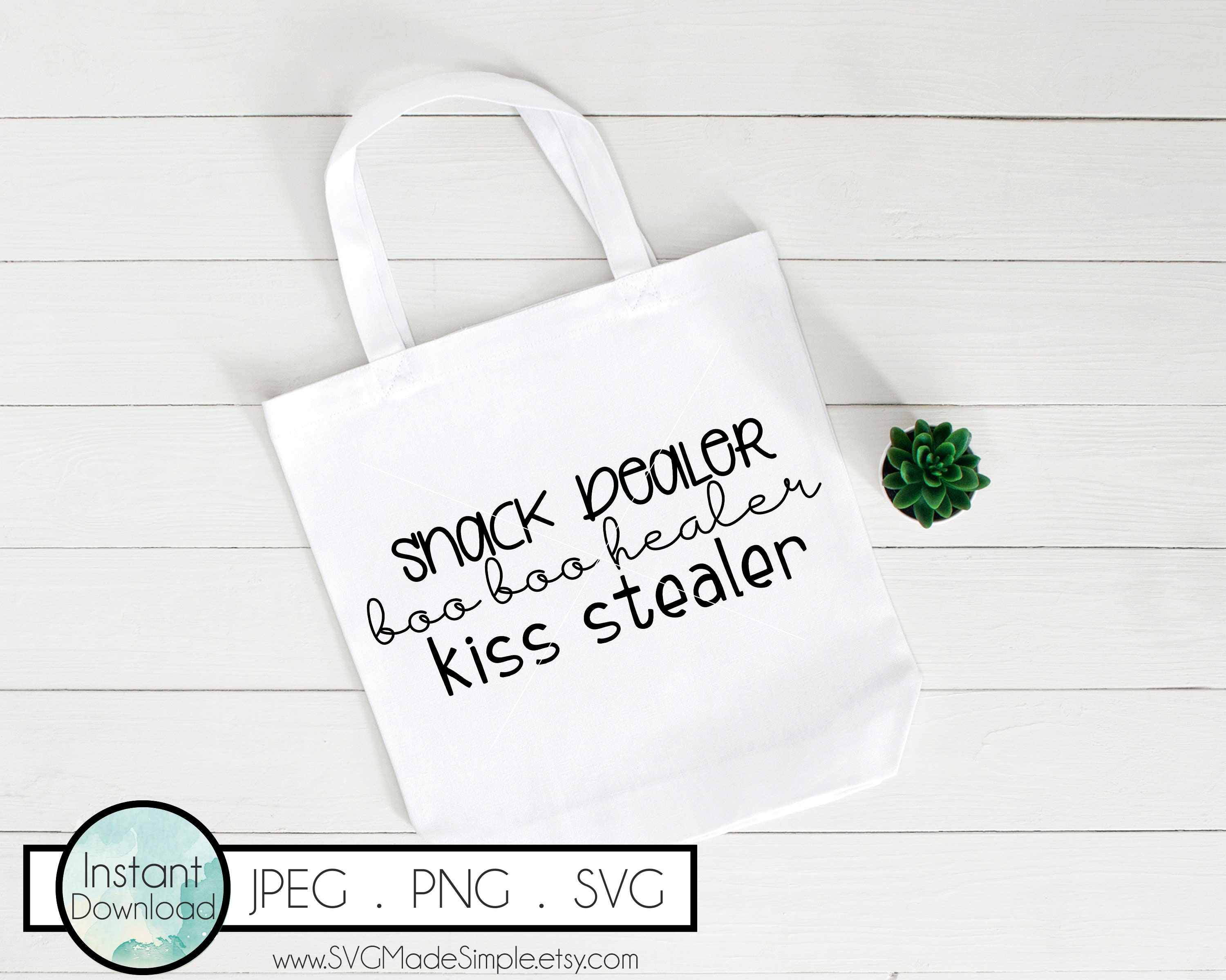 Snack Dealer Boo Boo Healer Kiss Stealer SVG for Commercial | Etsy