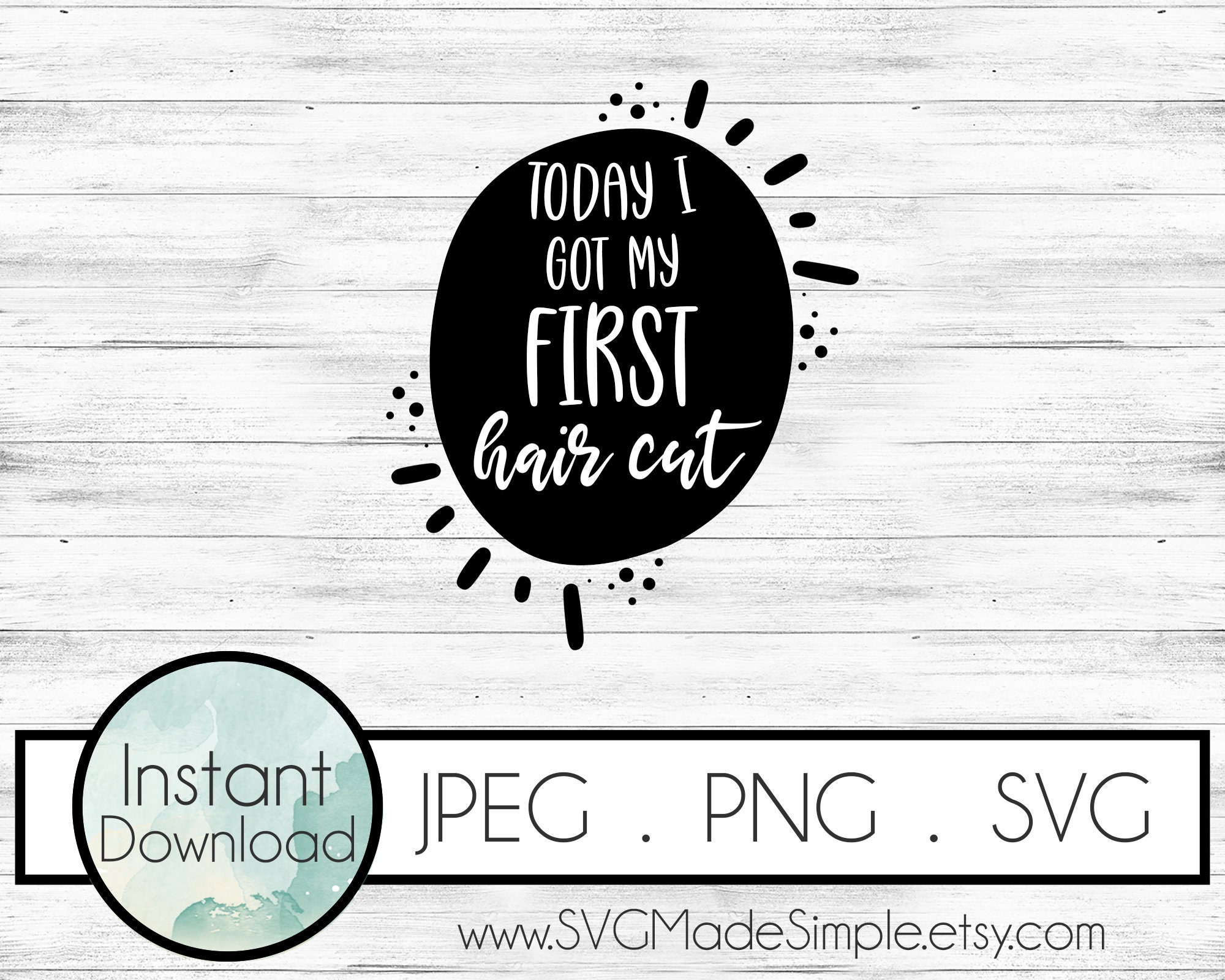 First Haircut SVG for Commercial Usebaby SVG Cut Files for - Etsy