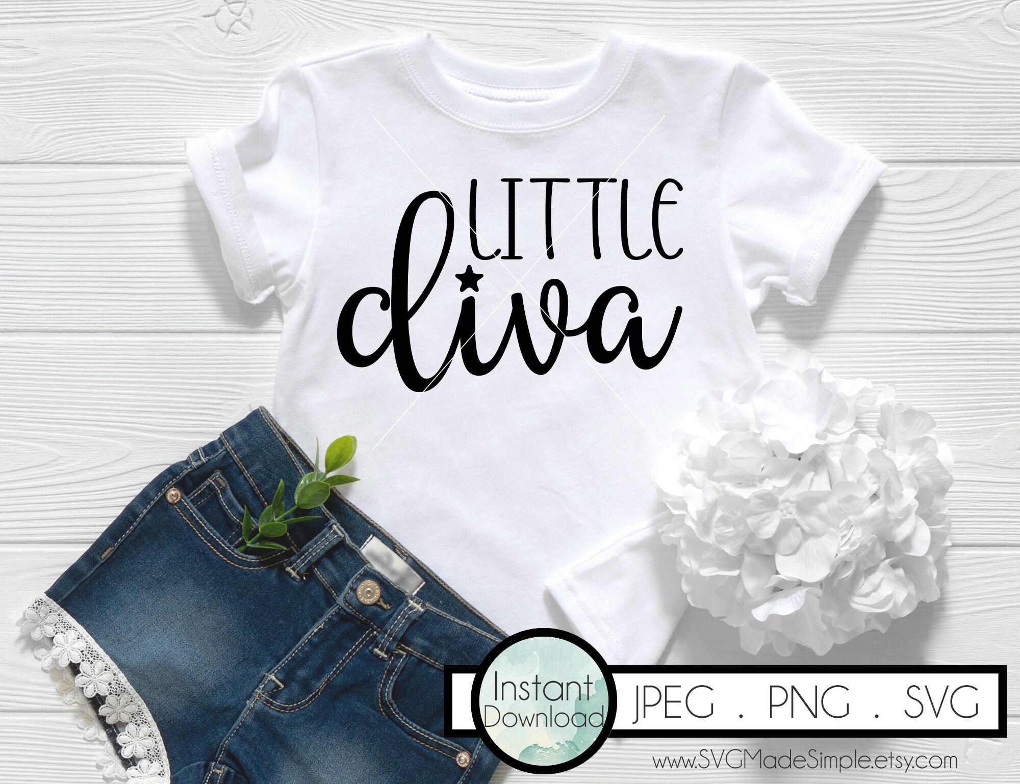 Little Diva SVG for Commercial Use and Instant Download Baby | Etsy