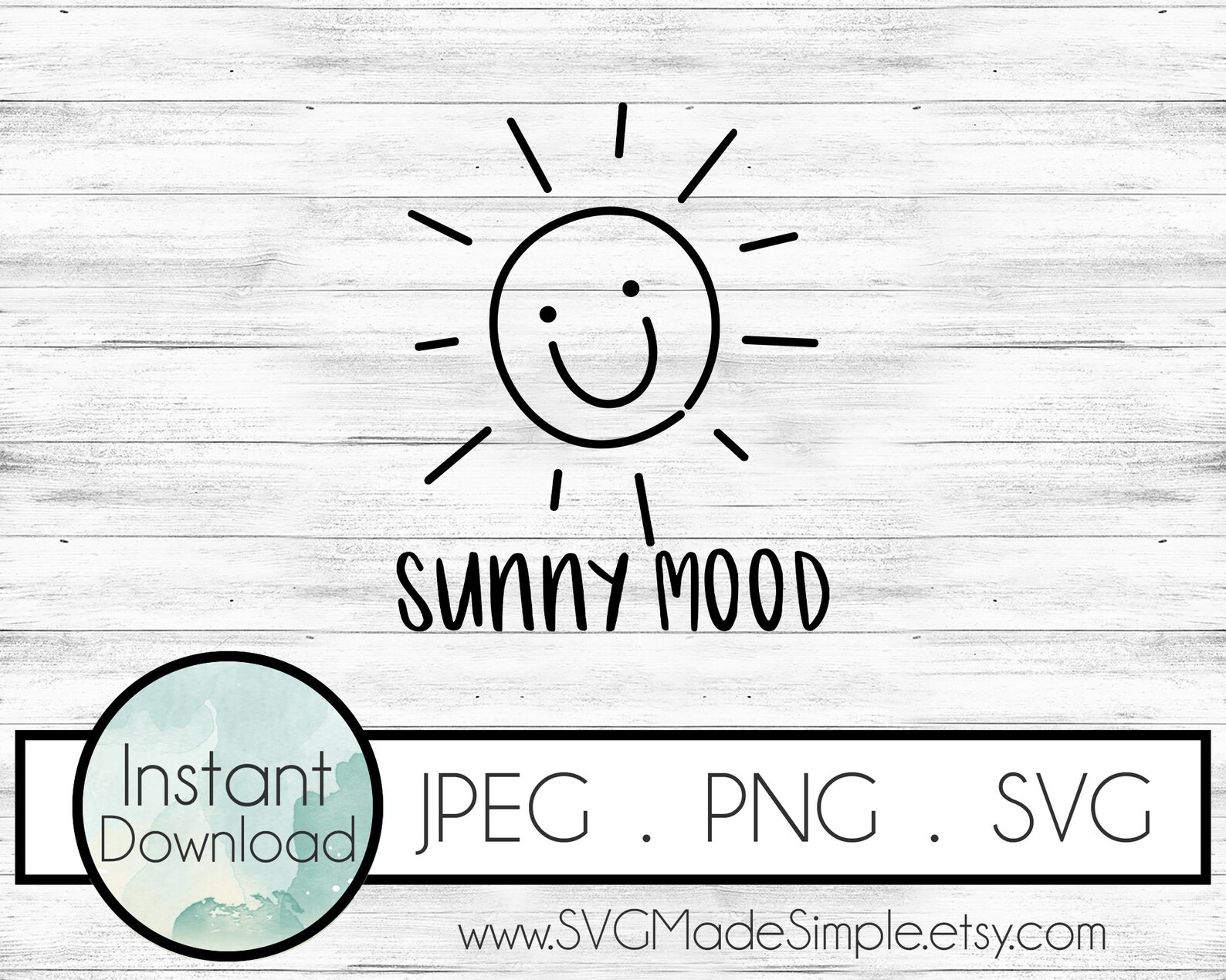 Sunny Mood SVG for Commercial Usebaby SVG Cut Files for - Etsy