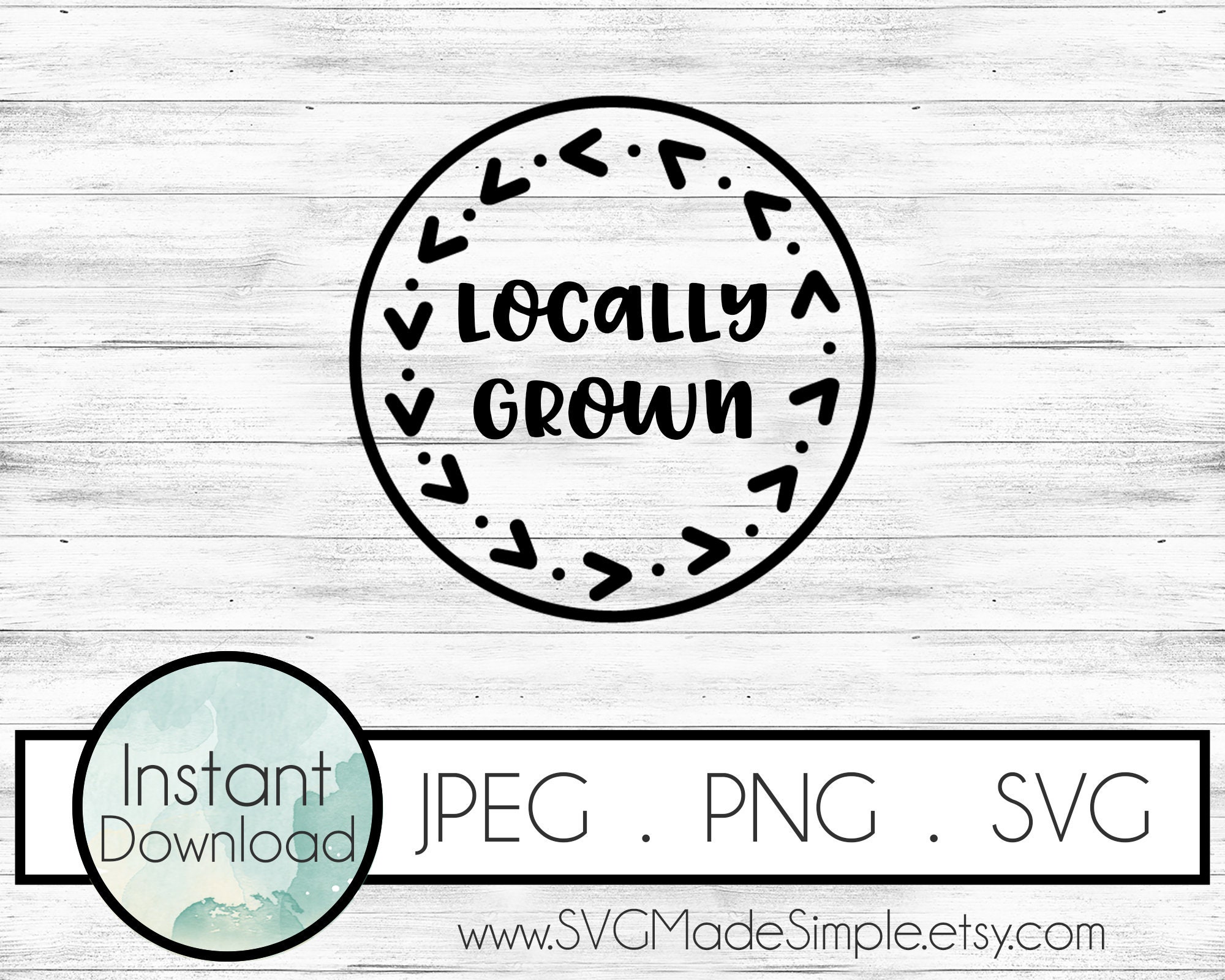 Locally Grown SVG for Commercial Usebaby SVG Cut Files for - Etsy
