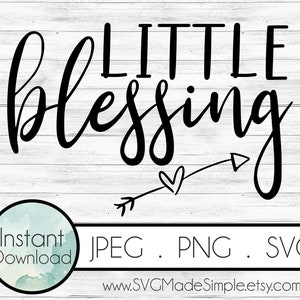 Little Blessing SVG for Commercial Use and Instant Download - Etsy UK