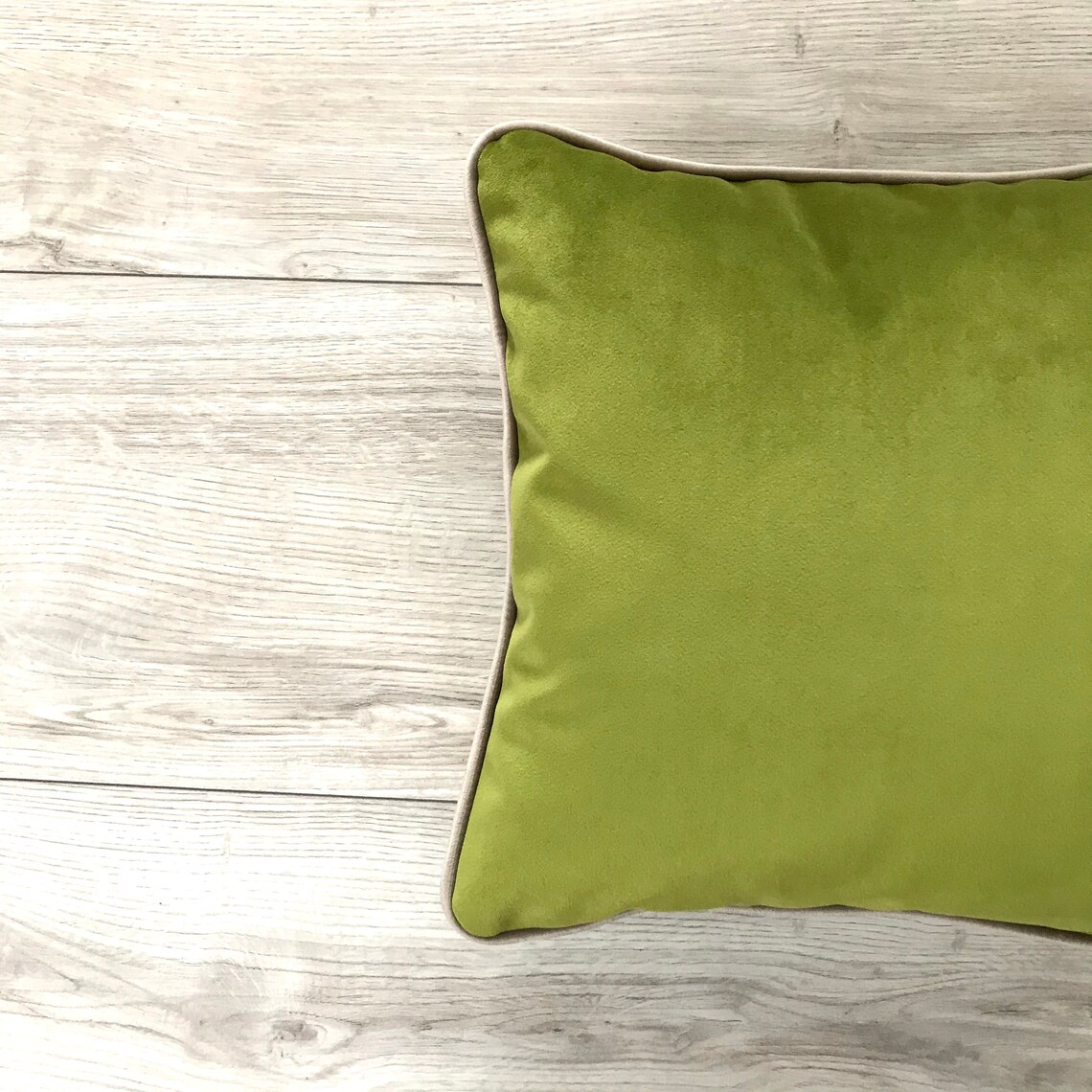 Green Apple Velvet Pillow Cover Green Throw Pillow Covers - Etsy