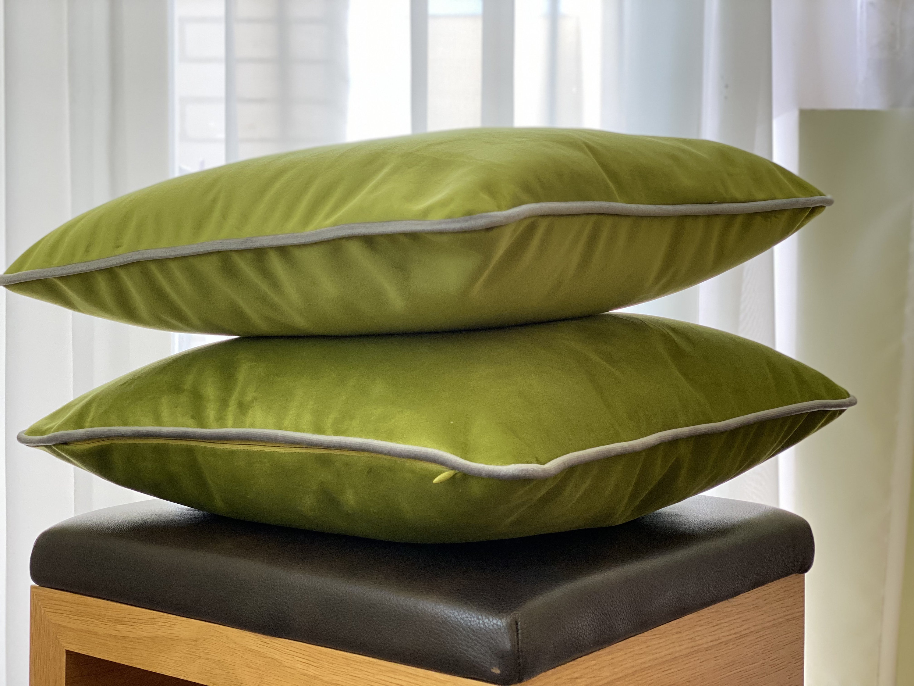 Green Apple Velvet Pillow Cover Green Throw Pillow Covers - Etsy