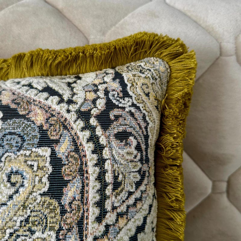 Fringe Pillow - Etsy