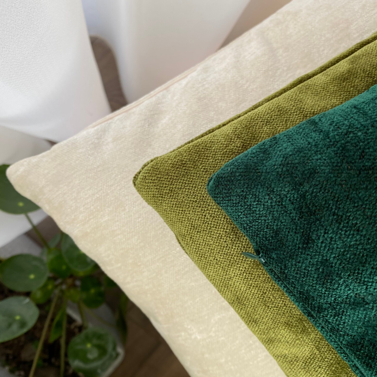 Olive Green Chenille Pillow Cover green Moss Chenille Pillow | Etsy