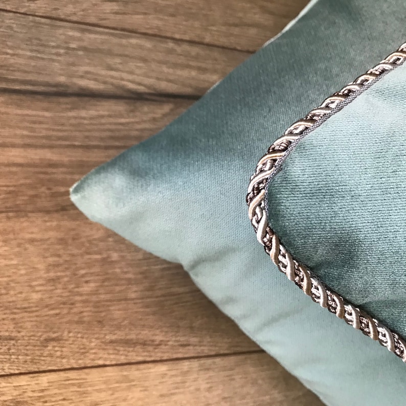Royal Turquoise Blue Velvet Pillow Cover Turquoise Pillow | Etsy