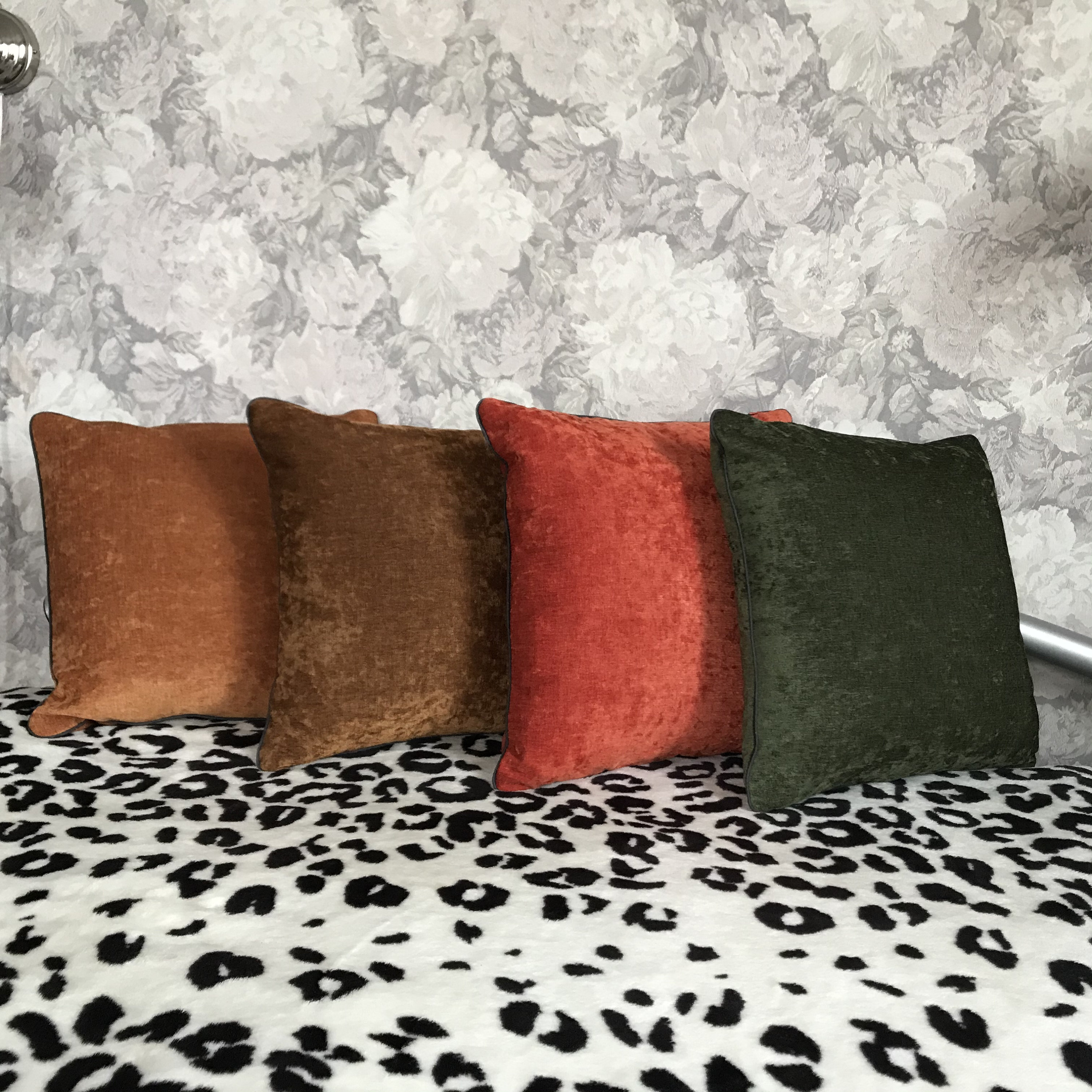 Burnt Orange Chenille Pillow Cover Chenille Sofa Pillow | Etsy