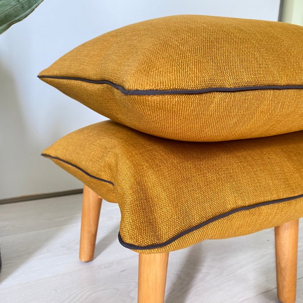 Mustard Throw Pillow - Etsy