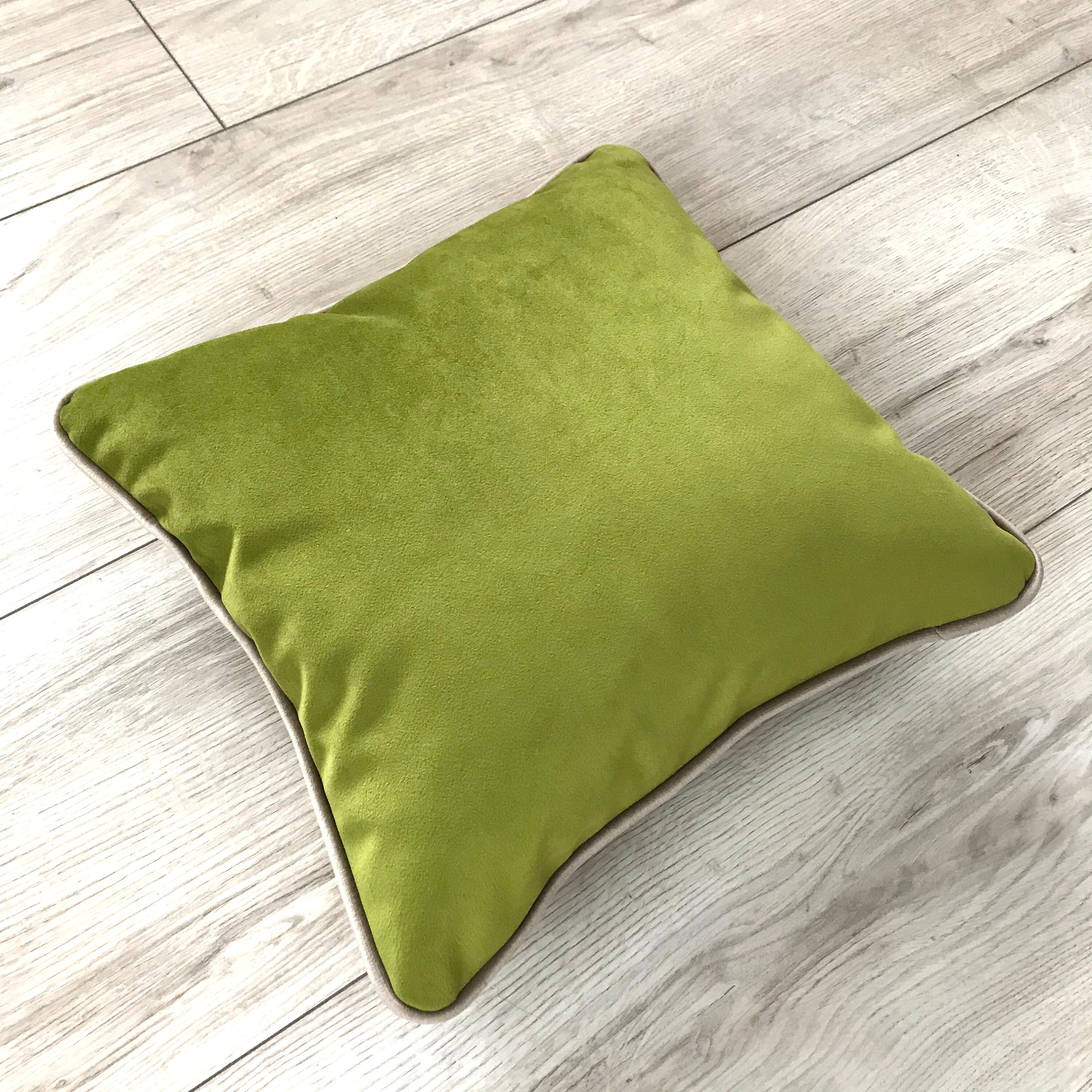 Green Apple Velvet Pillow Cover Green Throw Pillow Covers - Etsy