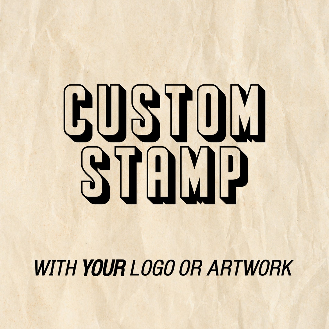 Custom Stamp With Your Logo or Artwork Wooden or Self-inking - Etsy