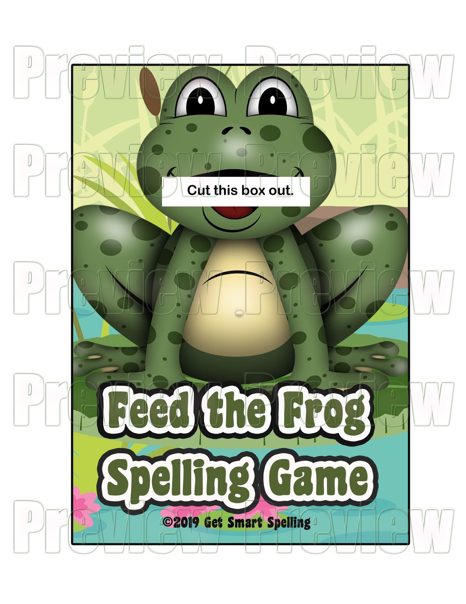 Printable Feed the Frog Spelling Game Spelling Words Teacher Resource ...