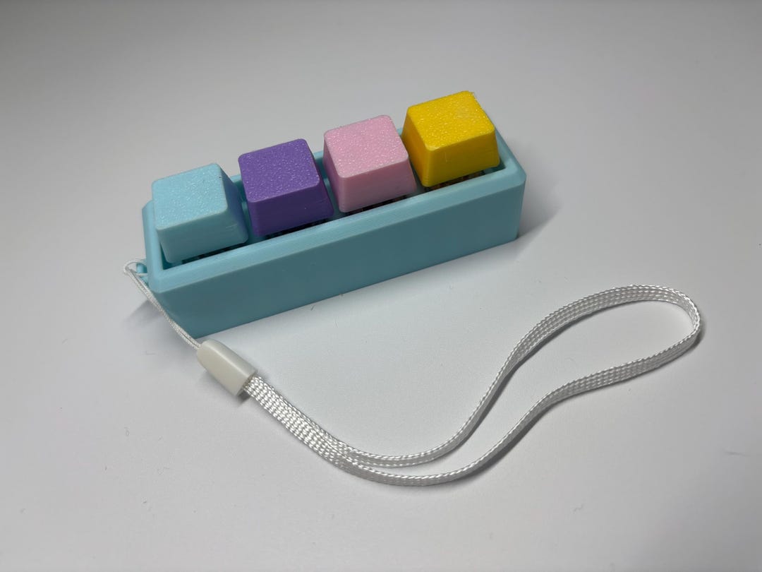 Blue Base Pastel Keyboard Fidget - Etsy