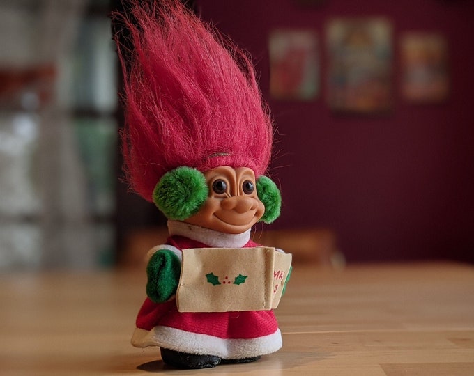 Christmas Carols Russ Troll Doll ~ Vintage Holiday Toy - Red Hair ...