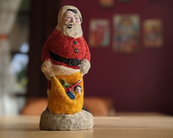 Yellow Santa Claus - Etsy