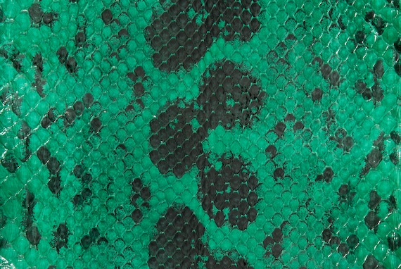 Anaconda Skin Glazed Emerald - Etsy