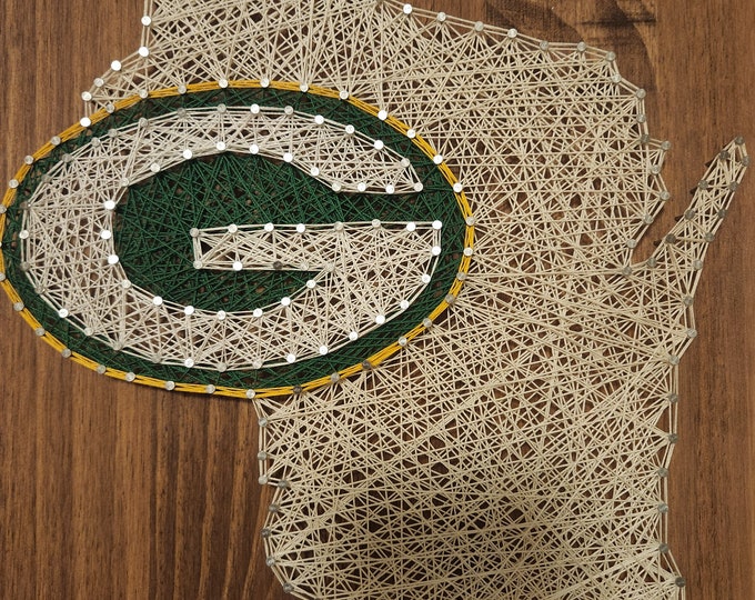 Packer String Art Football String Art Green and Gold String - Etsy