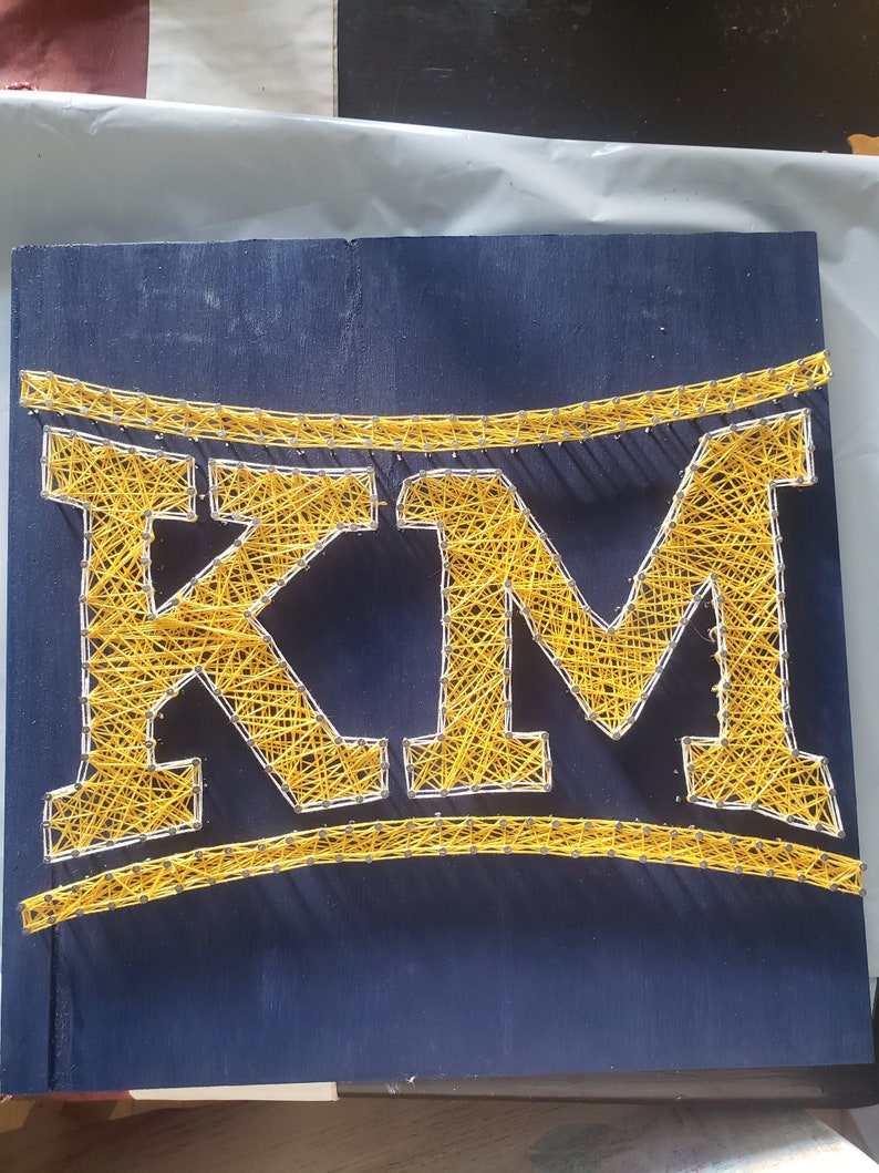 School Logo String Art - Etsy