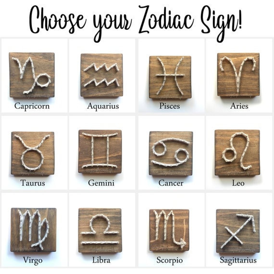 DIY Zodiac Sign String Art Kit - Etsy