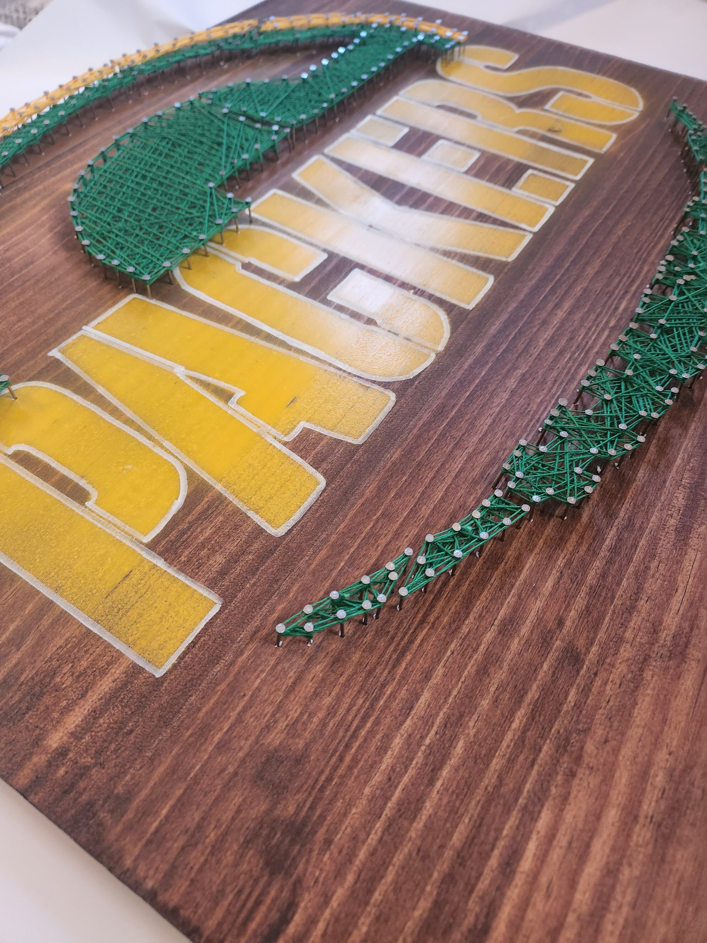 Packers Print and String Art/sports Wall Hanging - Etsy