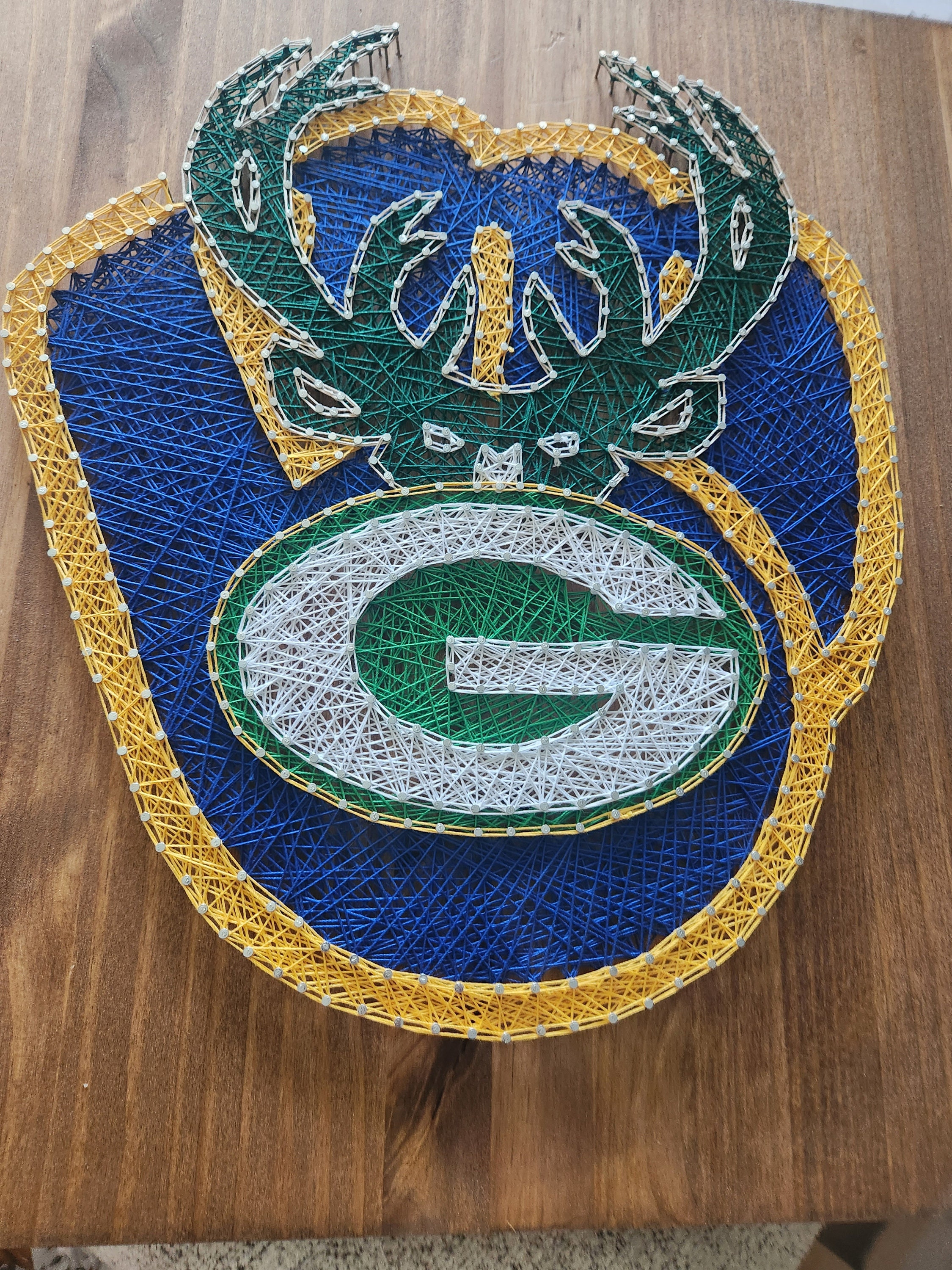 Sports Teams String Art/multisport/milwaukee Bucks/brewers/green Bay ...