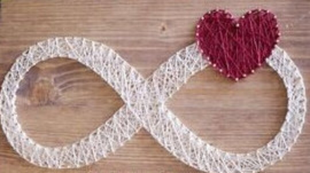Infinity String Art Kit/heart/valentines - Etsy
