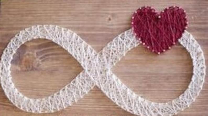 Infinity String Art Kit/heart/valentines - Etsy