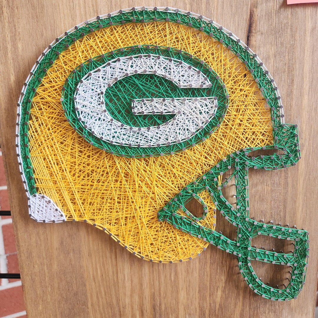 Greenbay Packer Helmet/nfl/football/sports String Art - Etsy