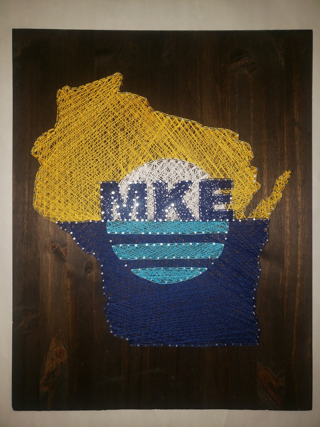 Milwaukee Peoples Flag MKE String Art/milwaukee Home/wisconsin/mke ...