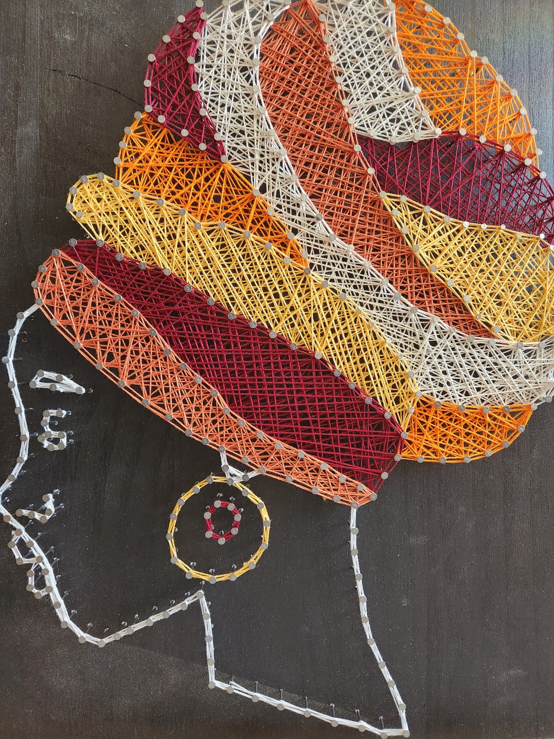 Woman Silhouette String Art Diy/string Art Kit - Etsy